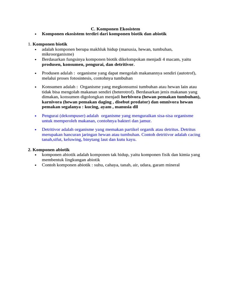 Komponen Ekosistem Pdf