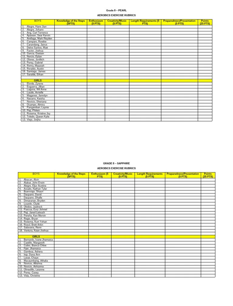 Rubrics Pdf
