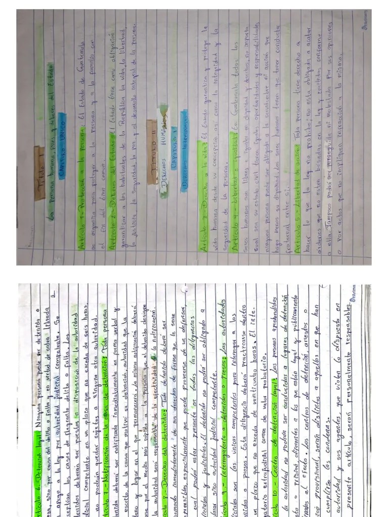 Resumen De La Constitución Política De Guatemala Pdf