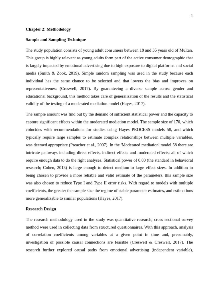 Chapter 2 Methodology Pdf Sampling Statistics Behavioural Sciences