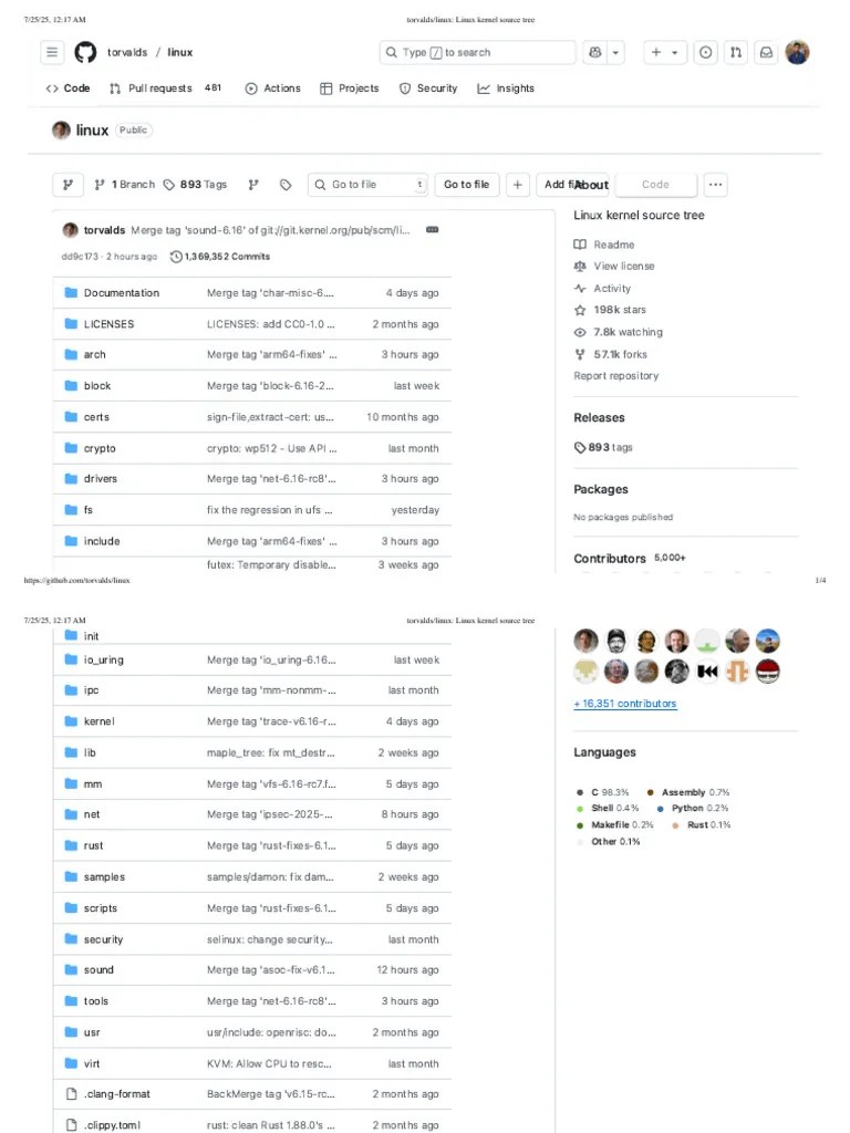 Torvalds Linux Linux Kernel Source Tree Pdf Linux Computing