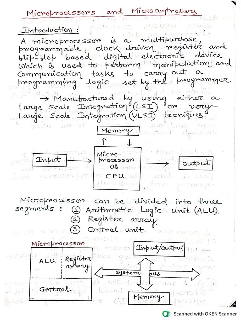 Microprocessor Notes Pdf
