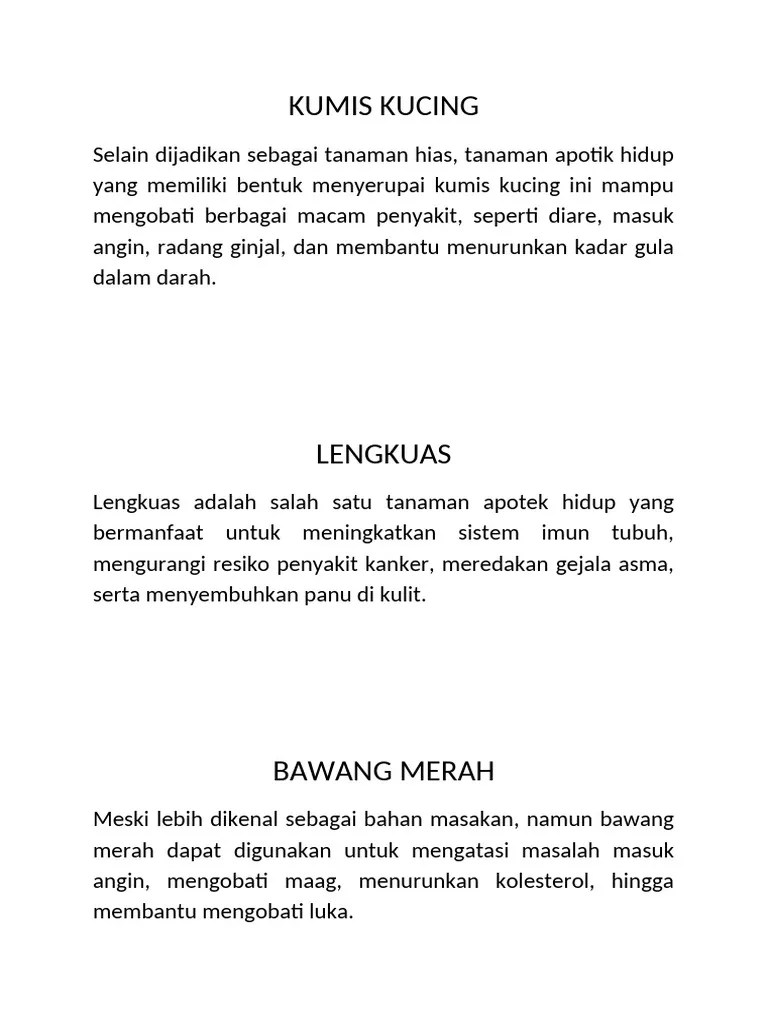 Apotik Hidup Pdf