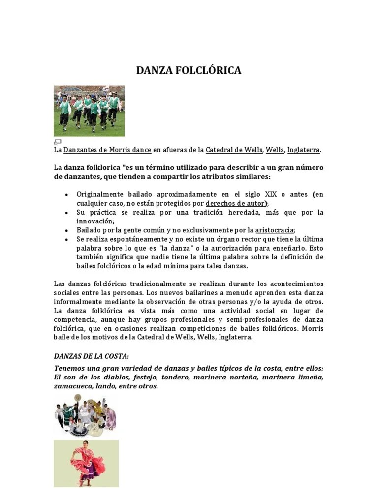 Danza Folclórica Pdf