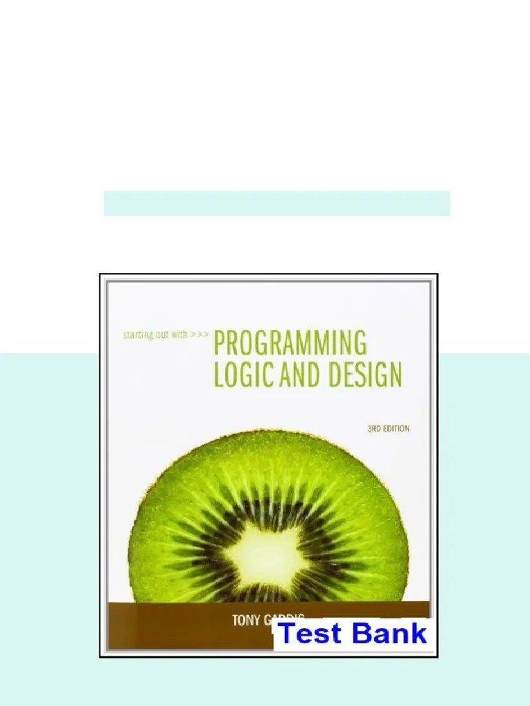 Starting Out With Programming Logic And Design 3rd Edition Tony Gaddis