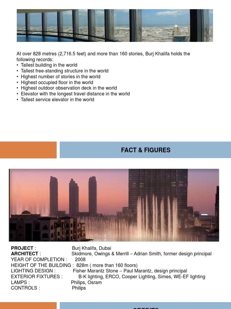 Burj Khalifa | PDF | Elevator | Wall