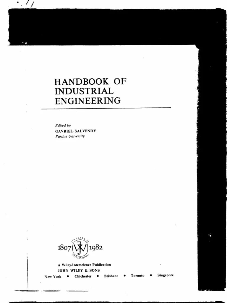 Handbook Industrial Engineering Pdf Computers