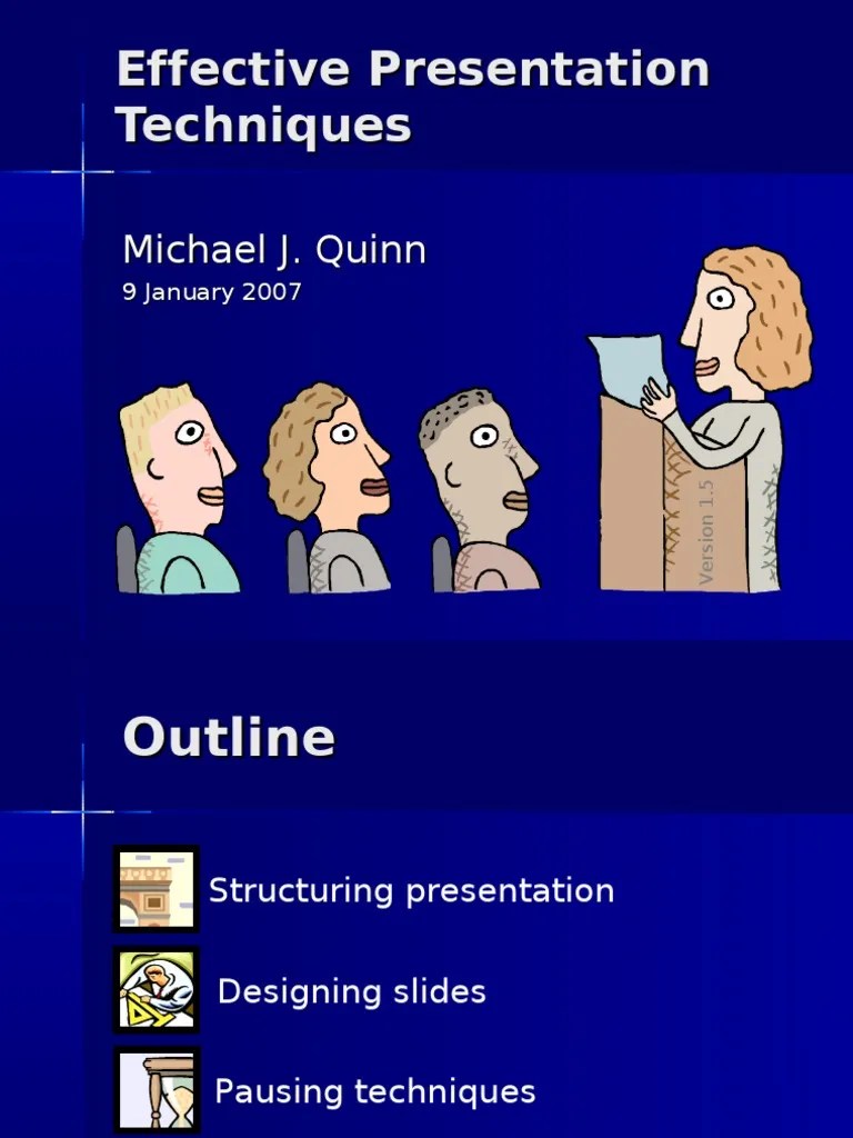 Effective Presentation Techniques Pdf Parallel Computing Central