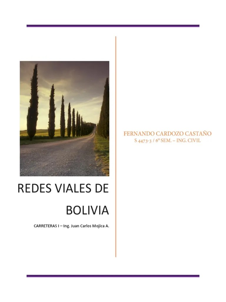 Redes De Comunicacion En Bolivia | PDF | Bolivia | La Carretera