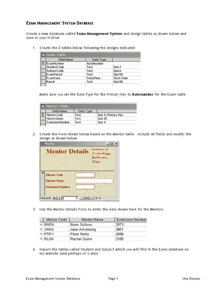 Exam Management System Setup Guide Pdf Databases Computer Keyboard