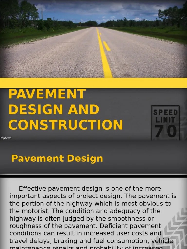 Pavement Design And Construction Pdf Technology Engineering