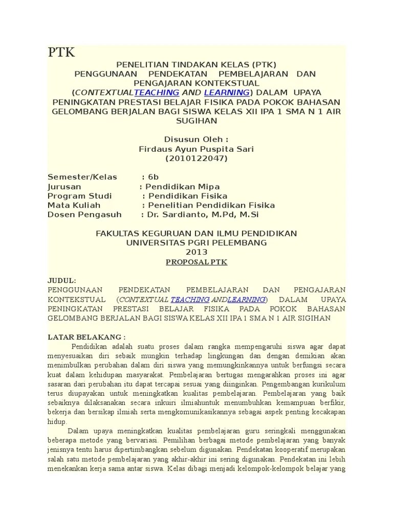 Contoh Ptk Pdf