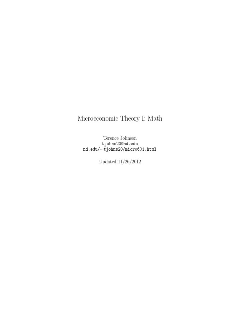 Micro Math Pdf Pdf Demand Economic Equilibrium