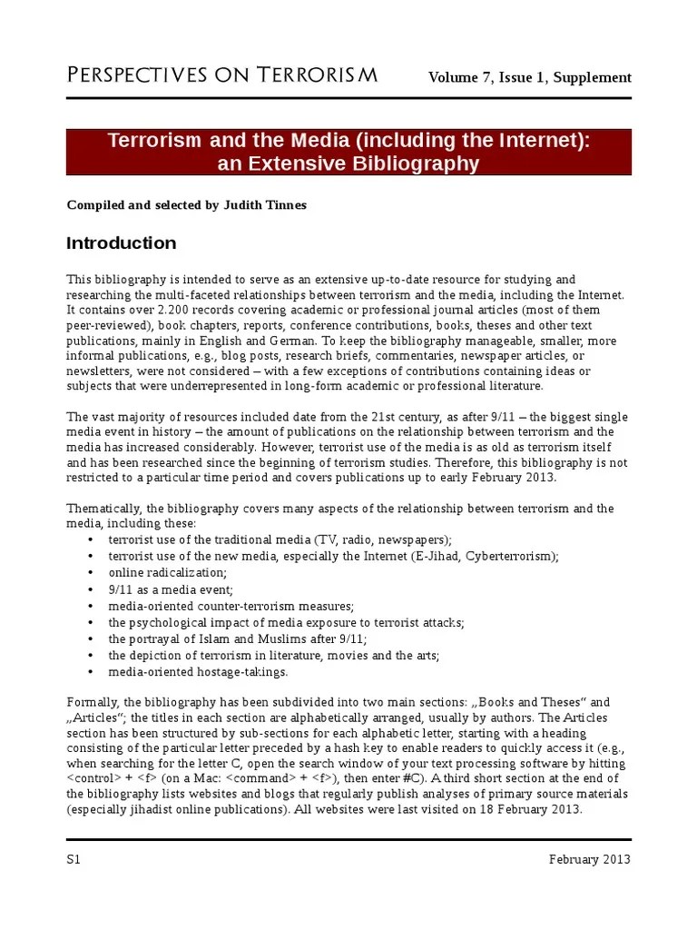 Terrorism Pdf Digital Object Identifier Open Access