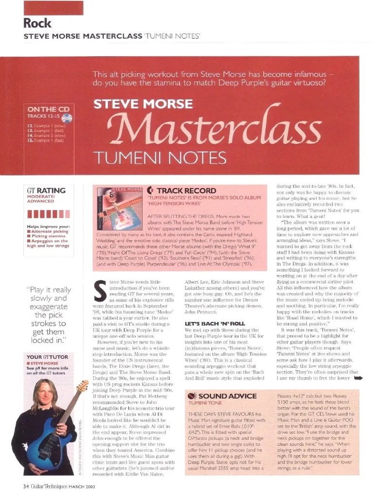 Guitar Steve Morse Masterclass Tumeni Notes Pdf