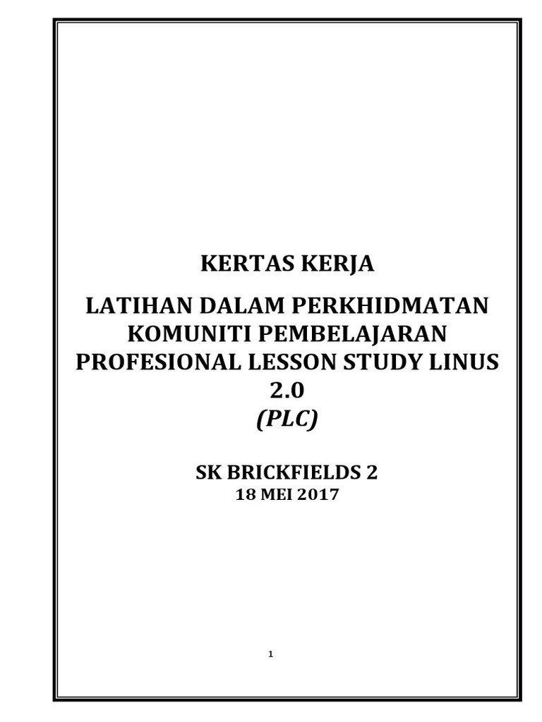 Plc Lesson Study Linus 2 0 Pdf