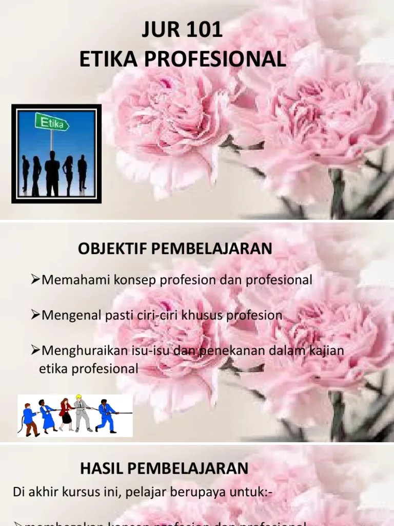 Etika Profesional Konsep Dan Isu Utama Pdf Karier Perkembangan