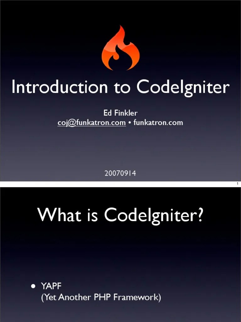 Codeigniter Php Framework Guide Pdf Information Retrieval