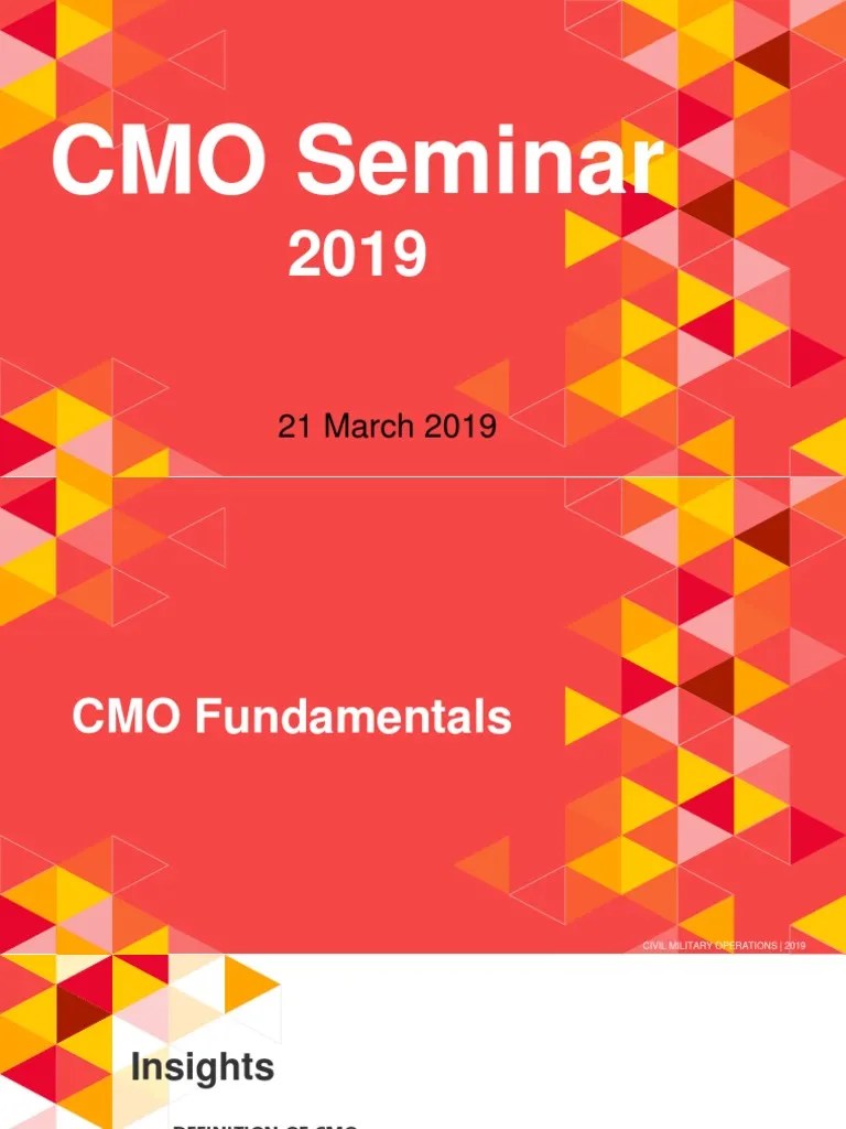Cmo Fundamentals Key Insights And Strategies Pdf Counter