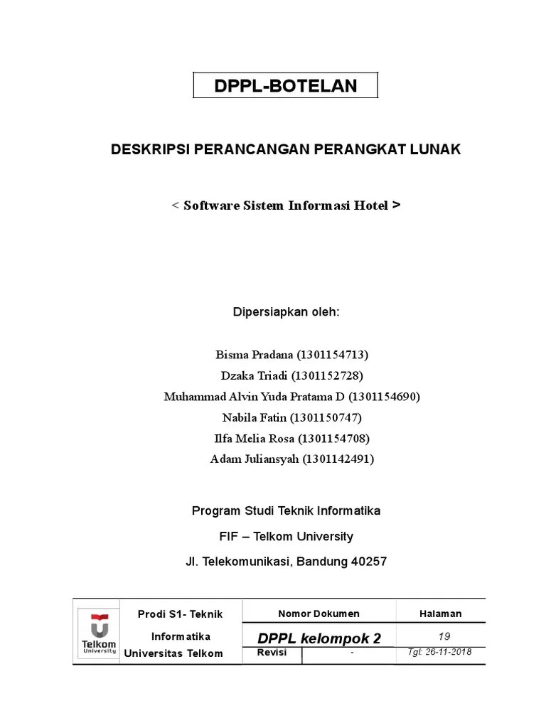 Deskripsi Perancangan Dppl Hotel Pdf