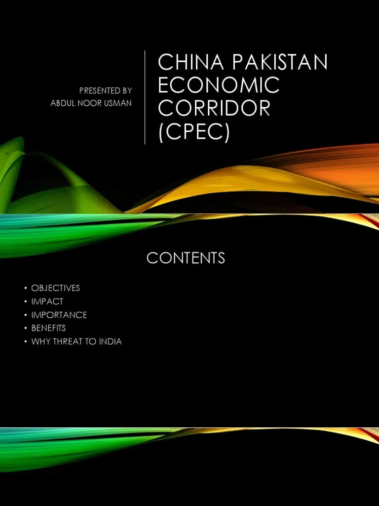 Cpec Presentation Pdf