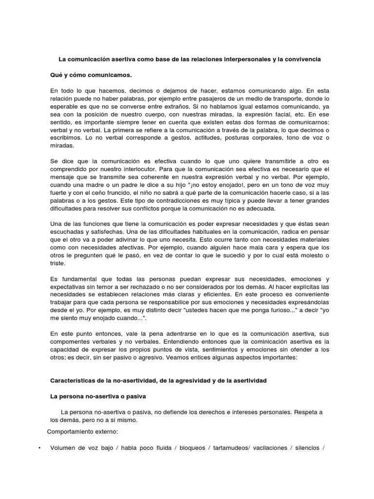 Documento De Comunicación Pdf Expresión Facial Comunicación