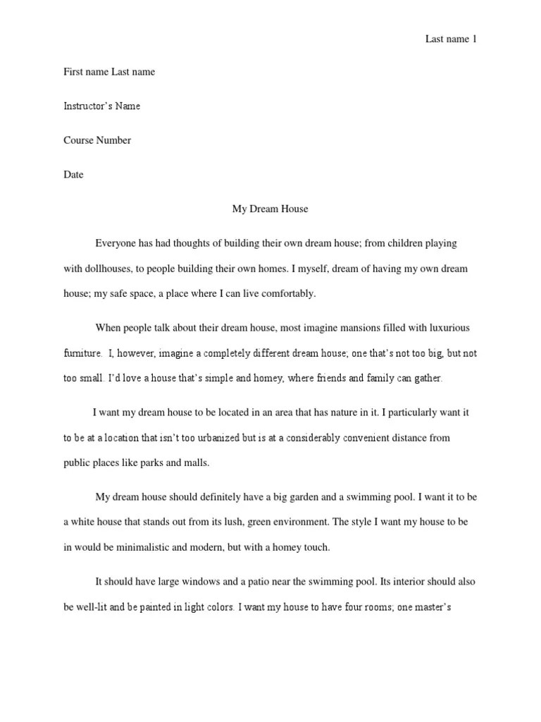 My Dream House | PDF