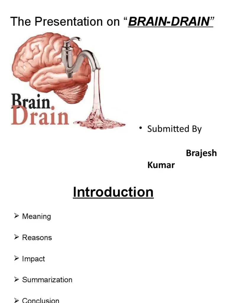 Understanding Brain Drain In India Pdf Human Capital Flight Economies