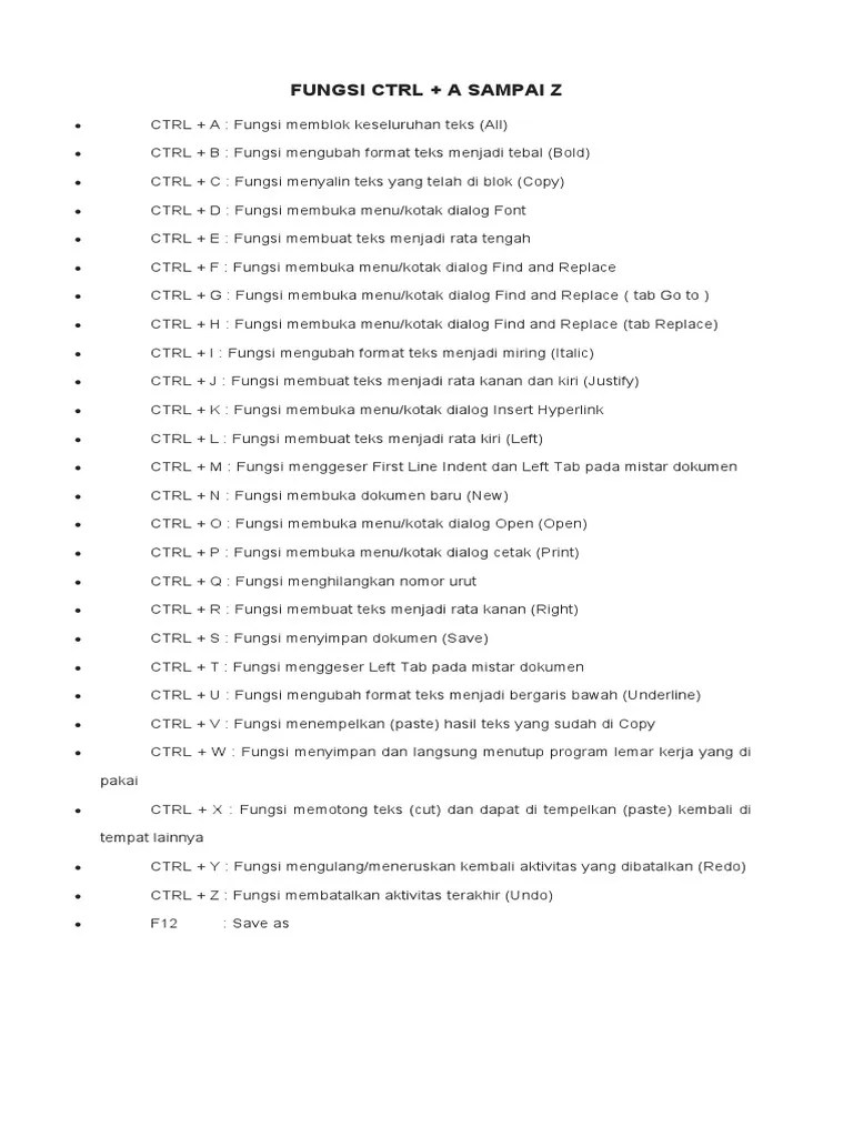 Fungsi Ctrl Pdf