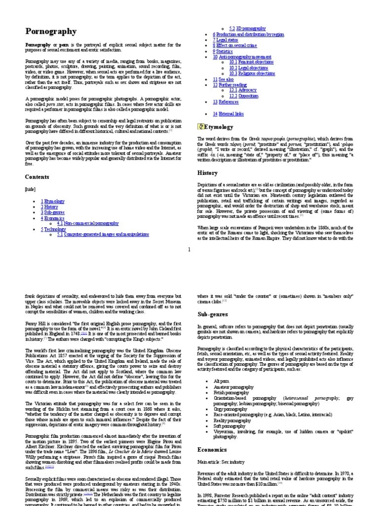 Pornography | PDF | Obscenity | Child Pornography