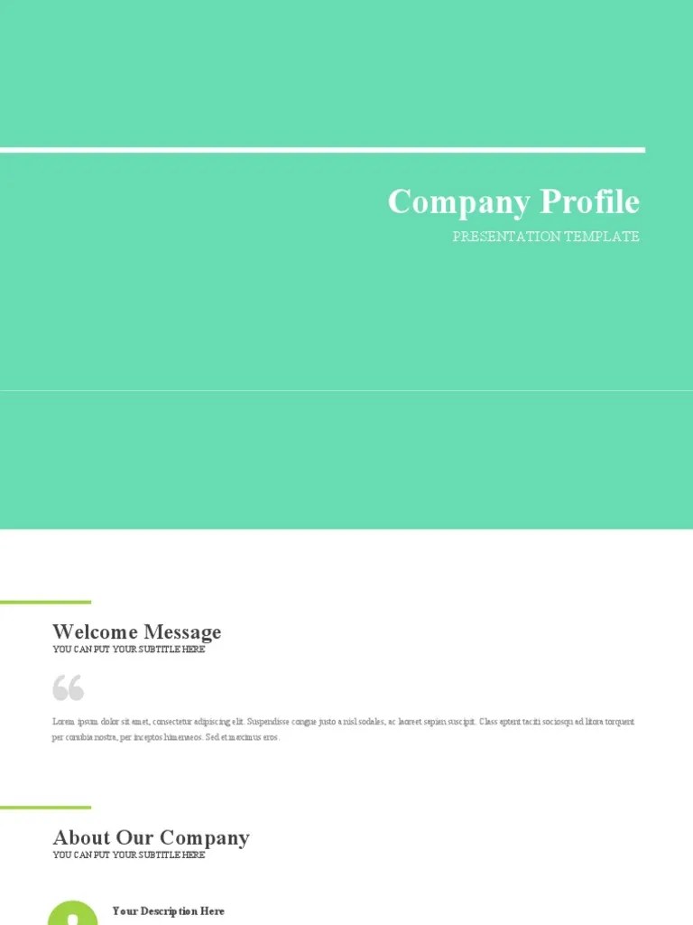 Company Profile Free PowerPoint Template | PDF | Violence