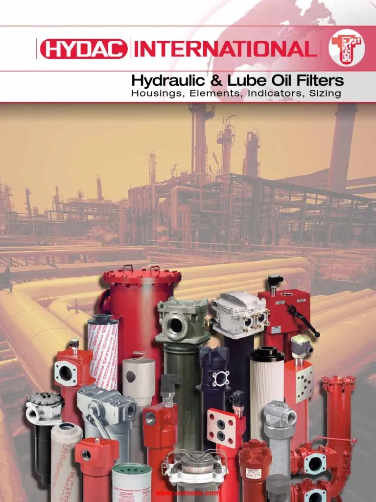 Hydac Comoso Hydac Hydraulic Lube Oil Filters Catalog Pdf Pdf Valve