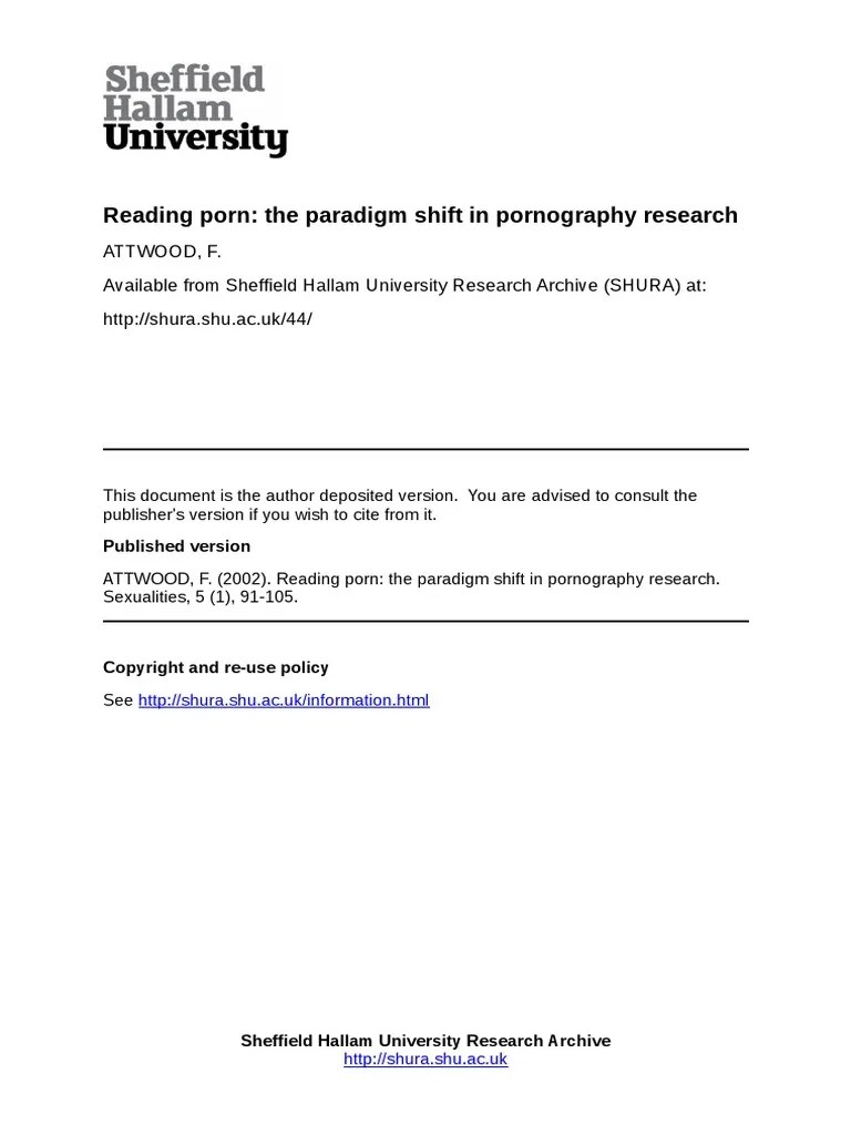 2002.attwood, Feona-Reading Porn | PDF | Pornographic Film | Feminism
