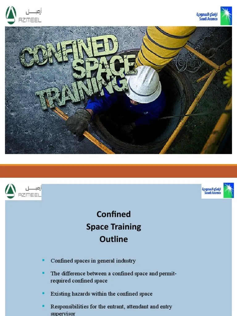 Confined Space Training Module Pdf Workplace Safety