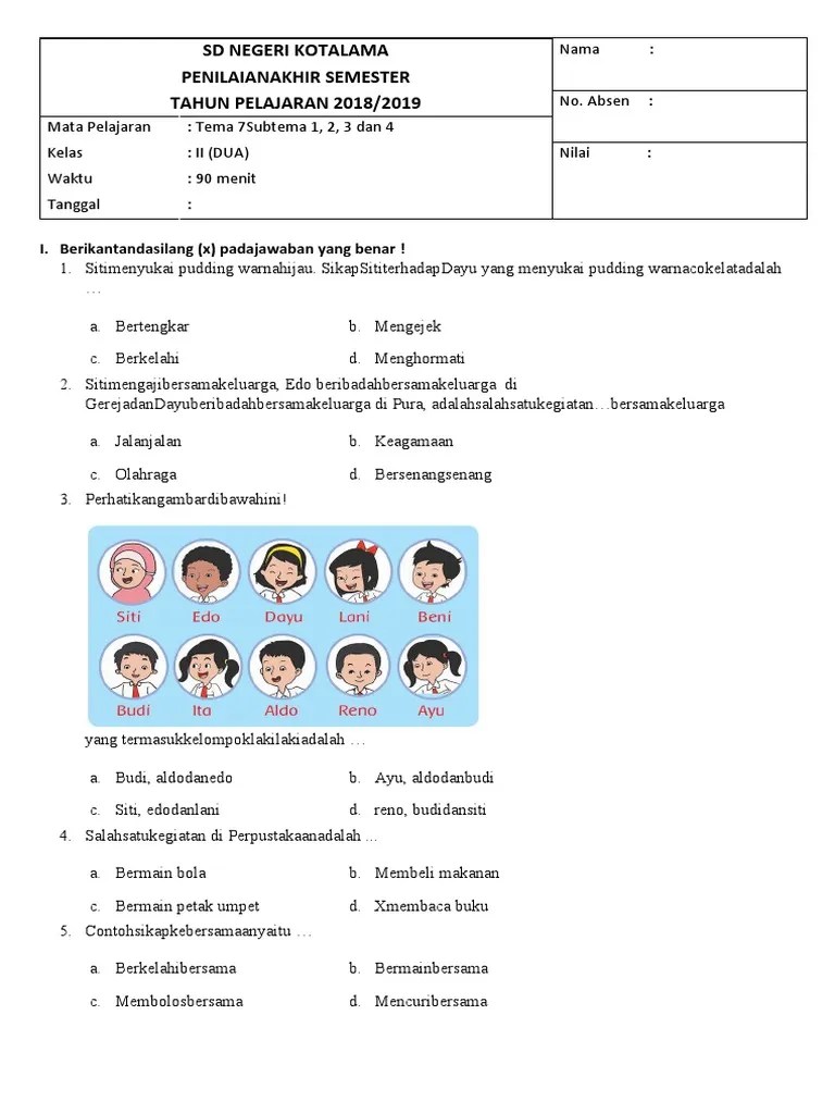 Pas Kelas 2 Tema 7 Pdf