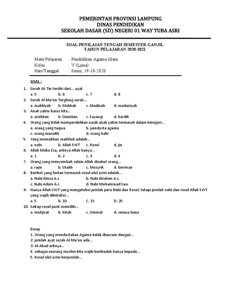 Pai Kelas 5 Pdf