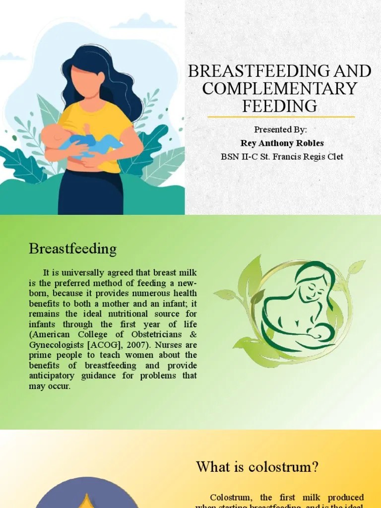 Breastfeeding And Complementary Feeding Pdf Breastfeeding Breast Milk