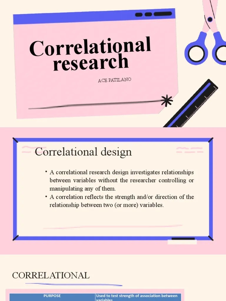 Understanding Correlational Research Design Pdf