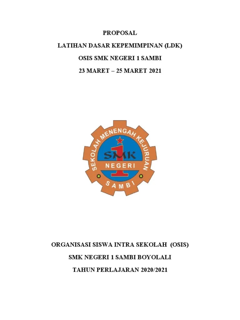 Proposal Osis Ldk Pdf