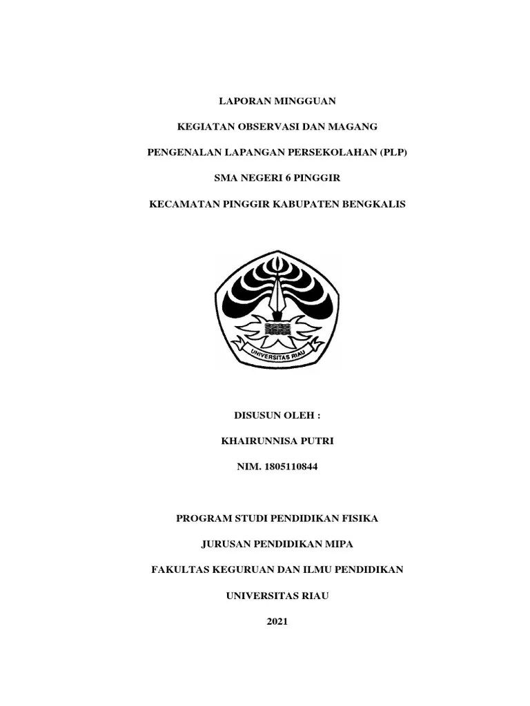 Logbook Minggu 1 Pdf