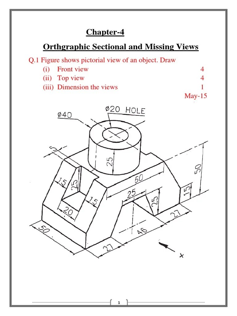 Orthographic Projection Examples