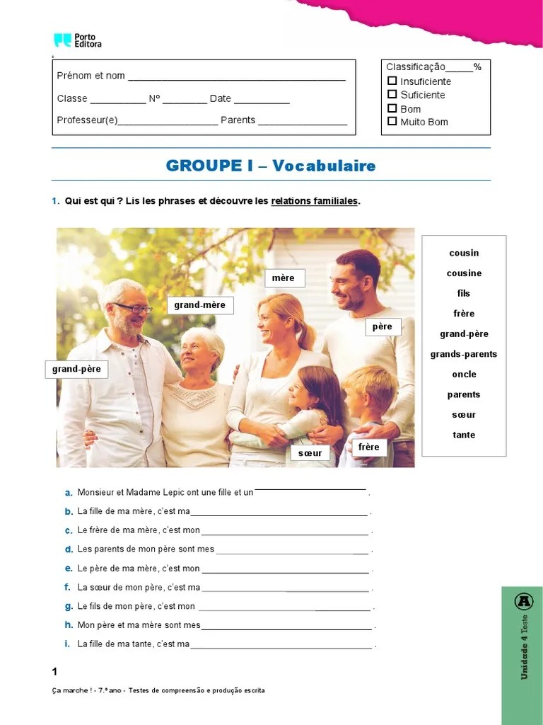 Teste Francês 7ºano Pdf