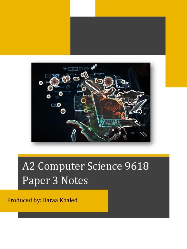 A2 Computer Science 9618 Paper 3 Notes Pdf File Transfer Protocol