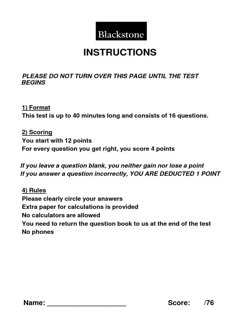 Quantitative Reasoning Test Instructions Pdf Bonds Finance Interest