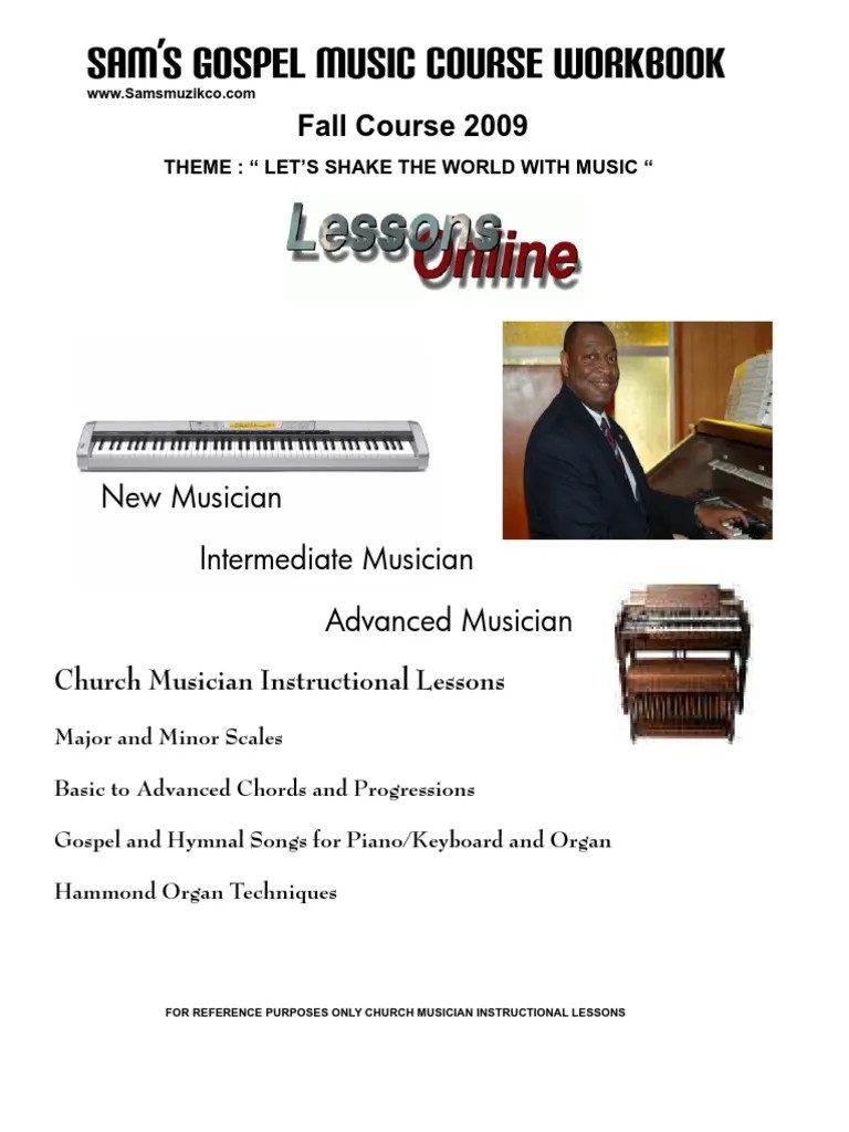 Gospel Musician Course Workbook 2009 Pdf Chord Music Elements