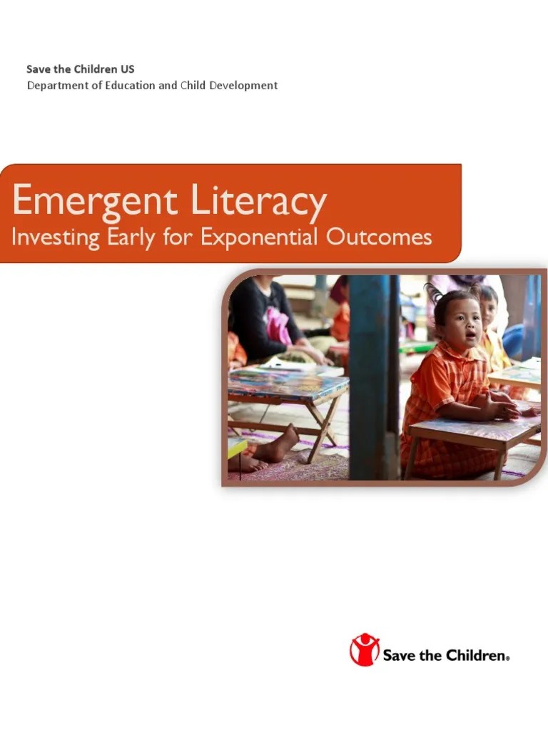Emergent Reading Program Pdf Literacy Preschool