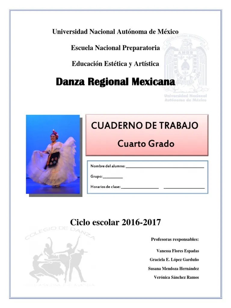 Danza Regional Mexicana Cuarto Grado Pdf Pie Bailes