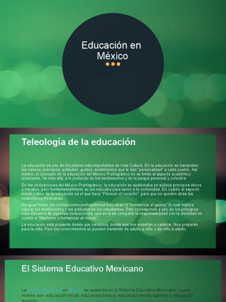 Educacion En Mexico | PDF