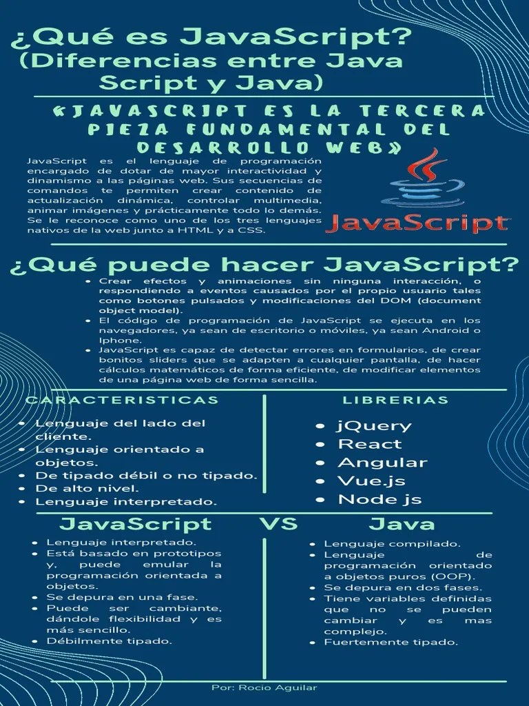 Que Es Java Script Diferencias Entre Jav Pdf Arte Tecnología