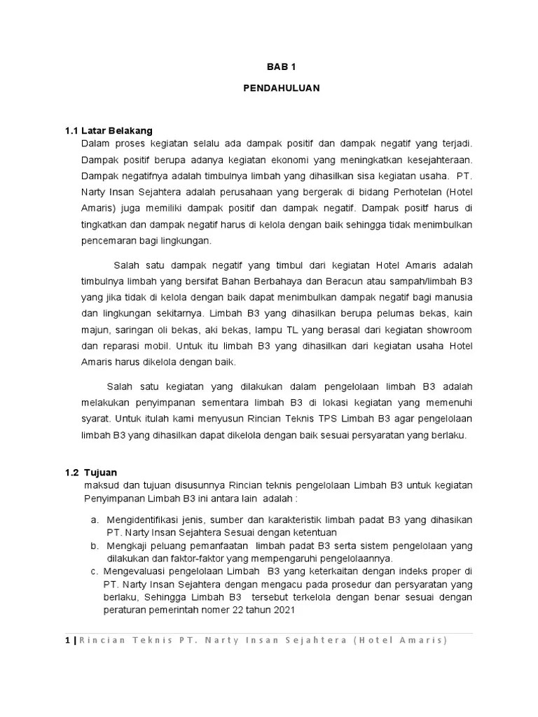 Rintek Limbah B3 Pdf